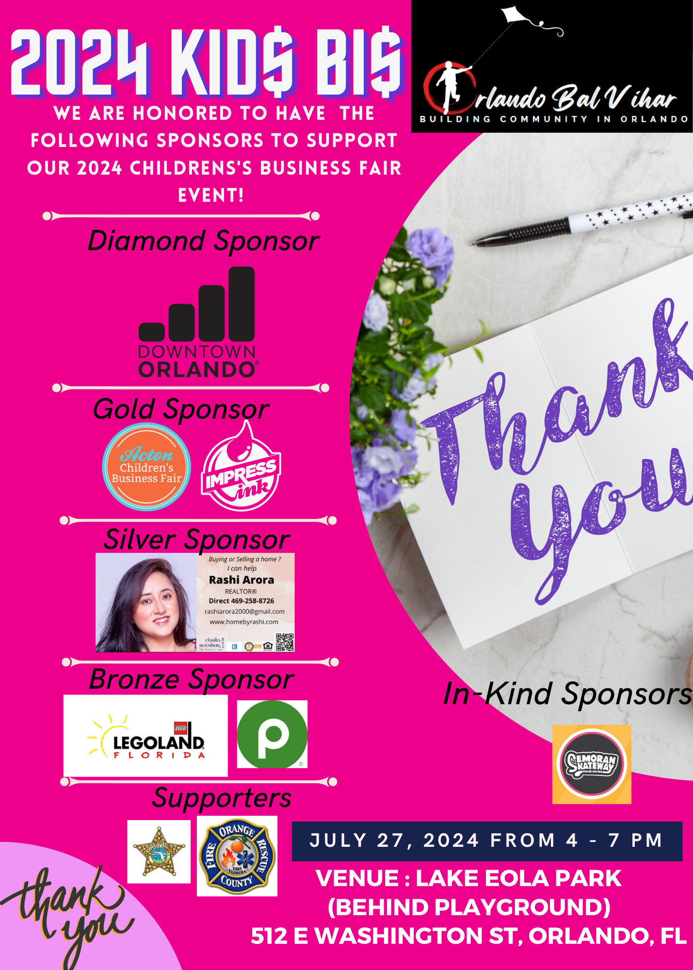 4th Annual Kid$ Bi$ Children's Business Fair Orlando, Florida | Acton ...
